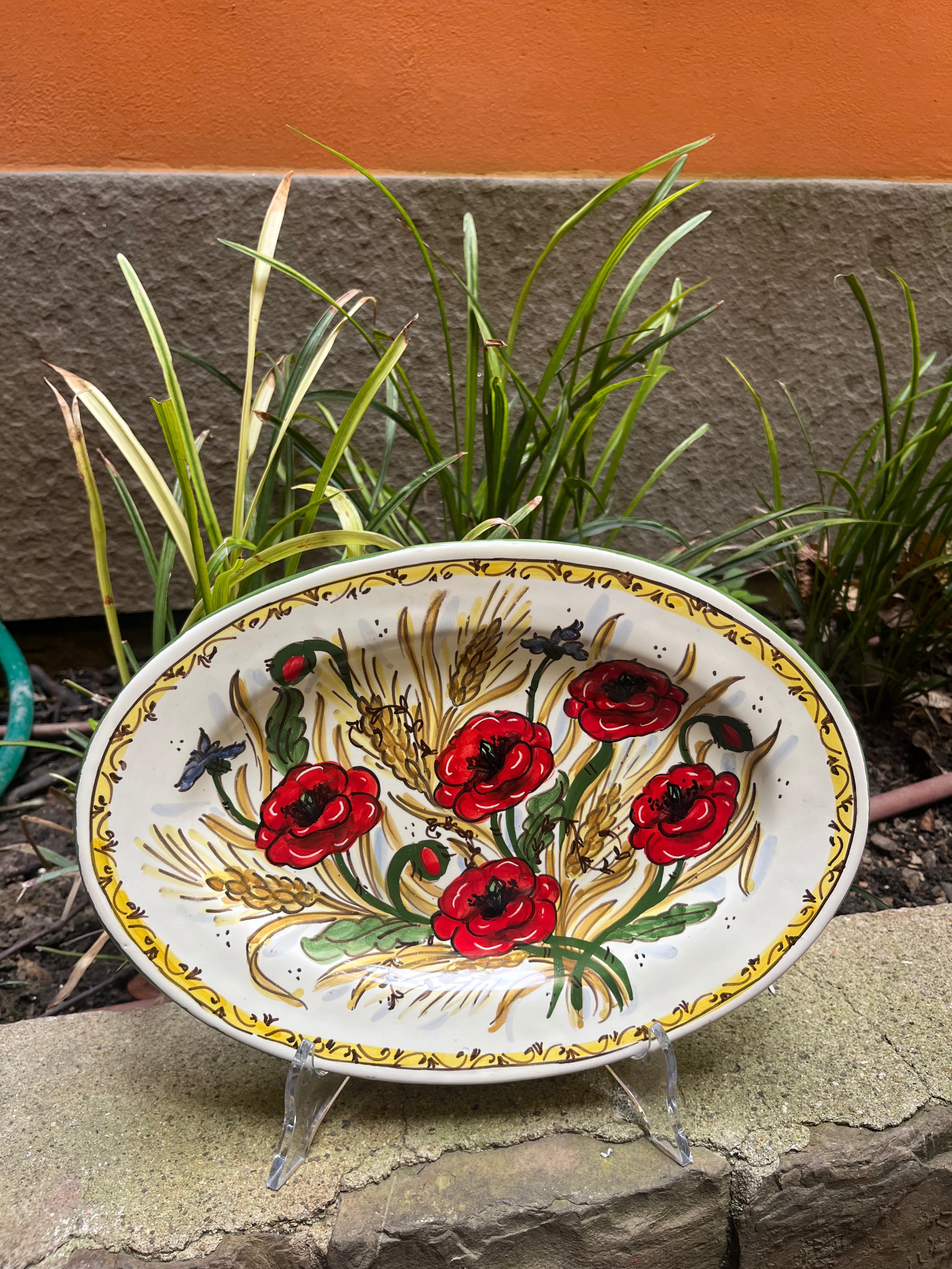 ceramic oval tray – ceramichepontevecchio.com